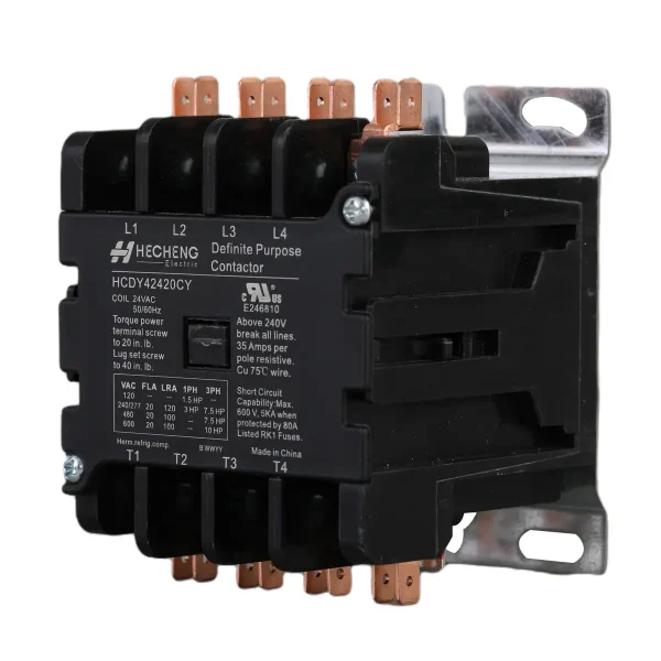 HCDP Series 4P Definite Purpose Contactor for HVAC and Refrigeration ...