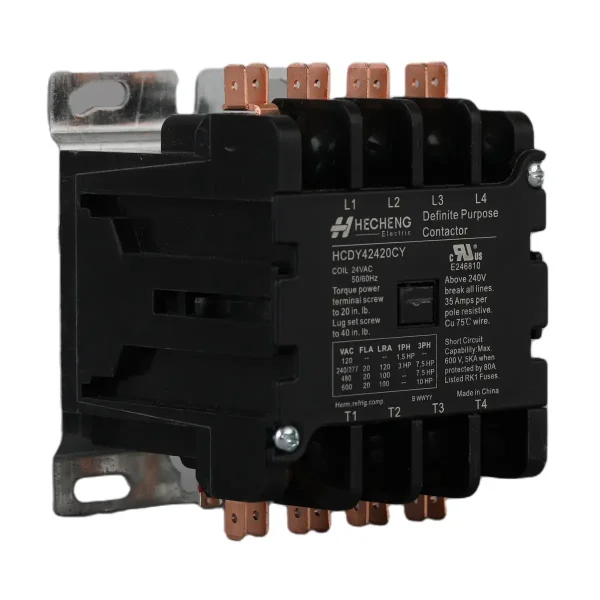 HCDP Series 4P Definite Purpose Contactor for HVAC and Refrigeration ...