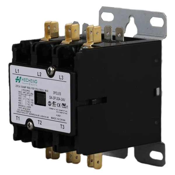 SA Series 3 Pole 20-40A 24Vac Definite Purpose Contactor - HIITIO