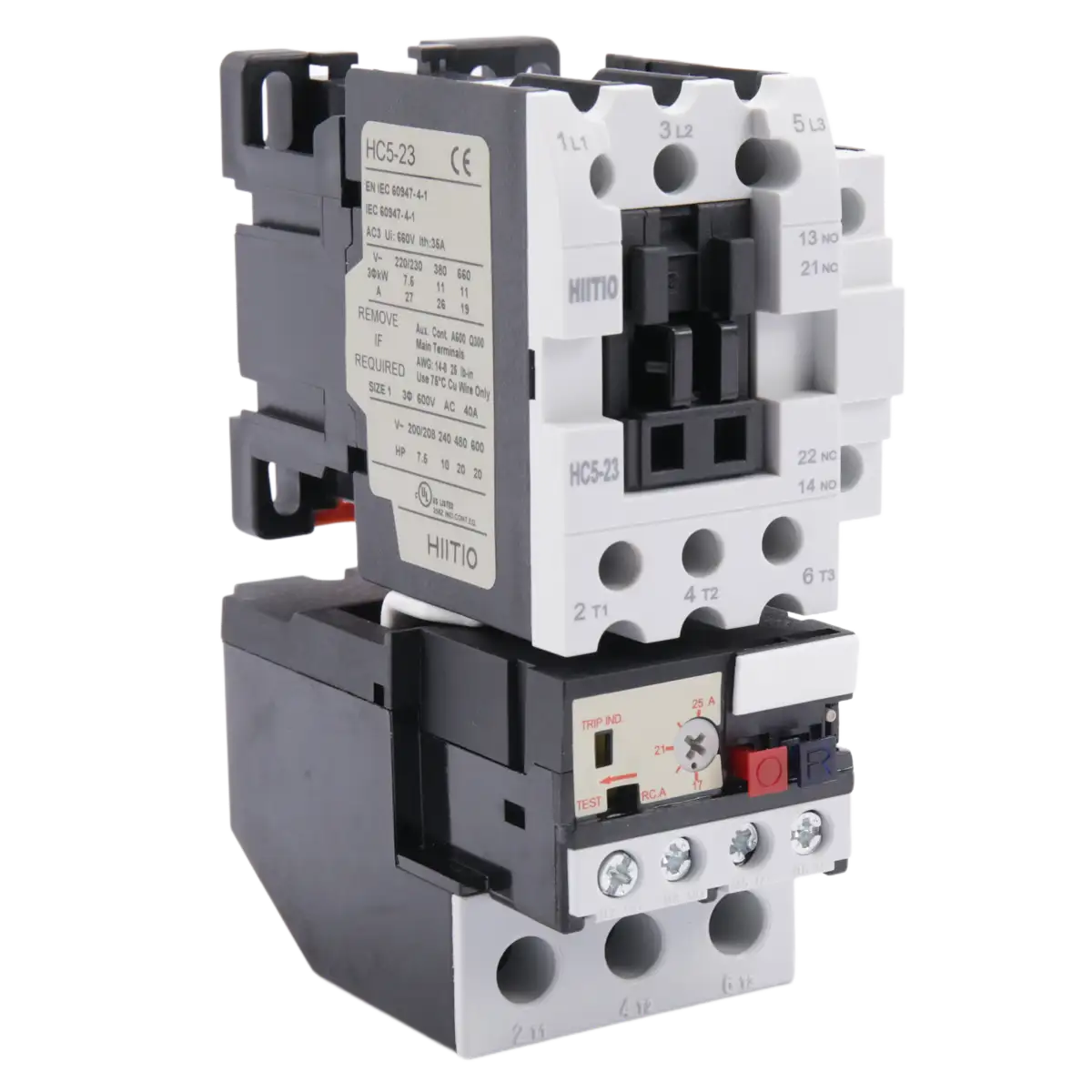 23A UL Approved Motor Control AC Contactor - HIITIO